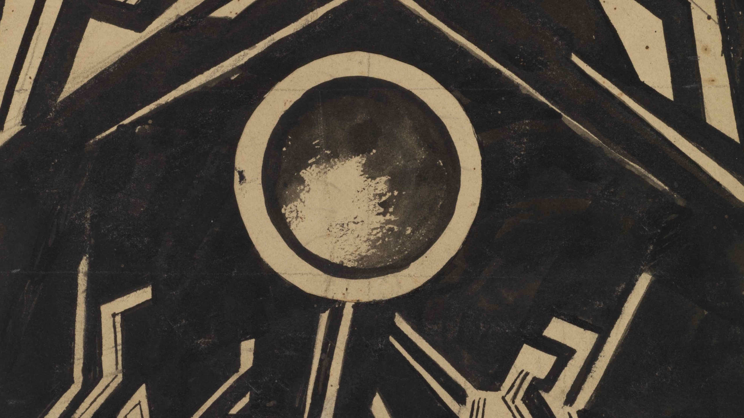 Vorticist Composition with Figures, Black and White - The Courtauld